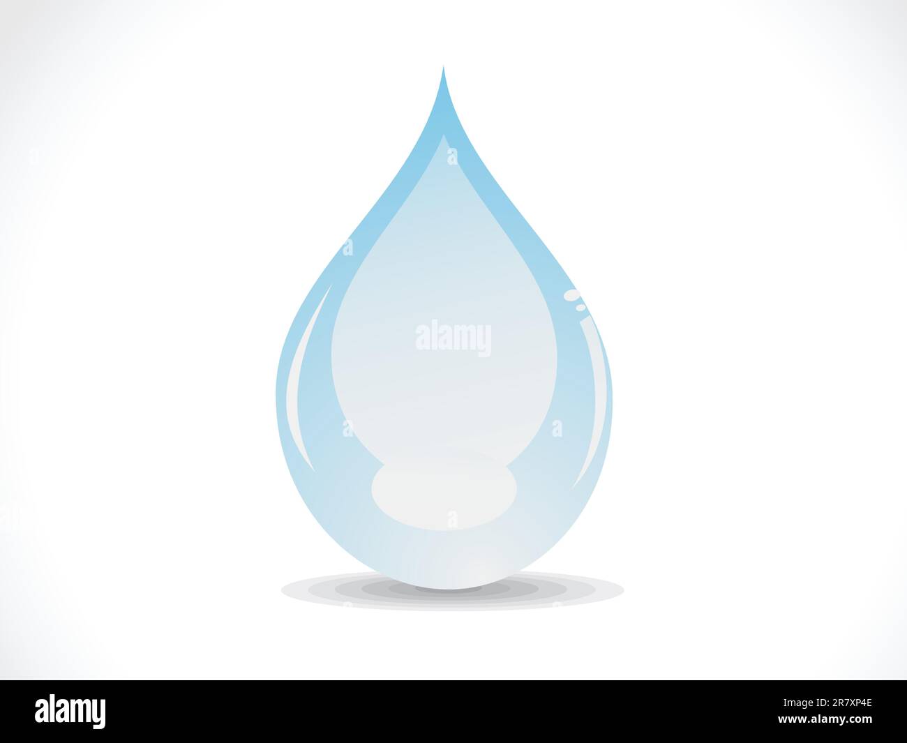 abstract glossy water drop vector illustration Stock Vector Image & Art ...