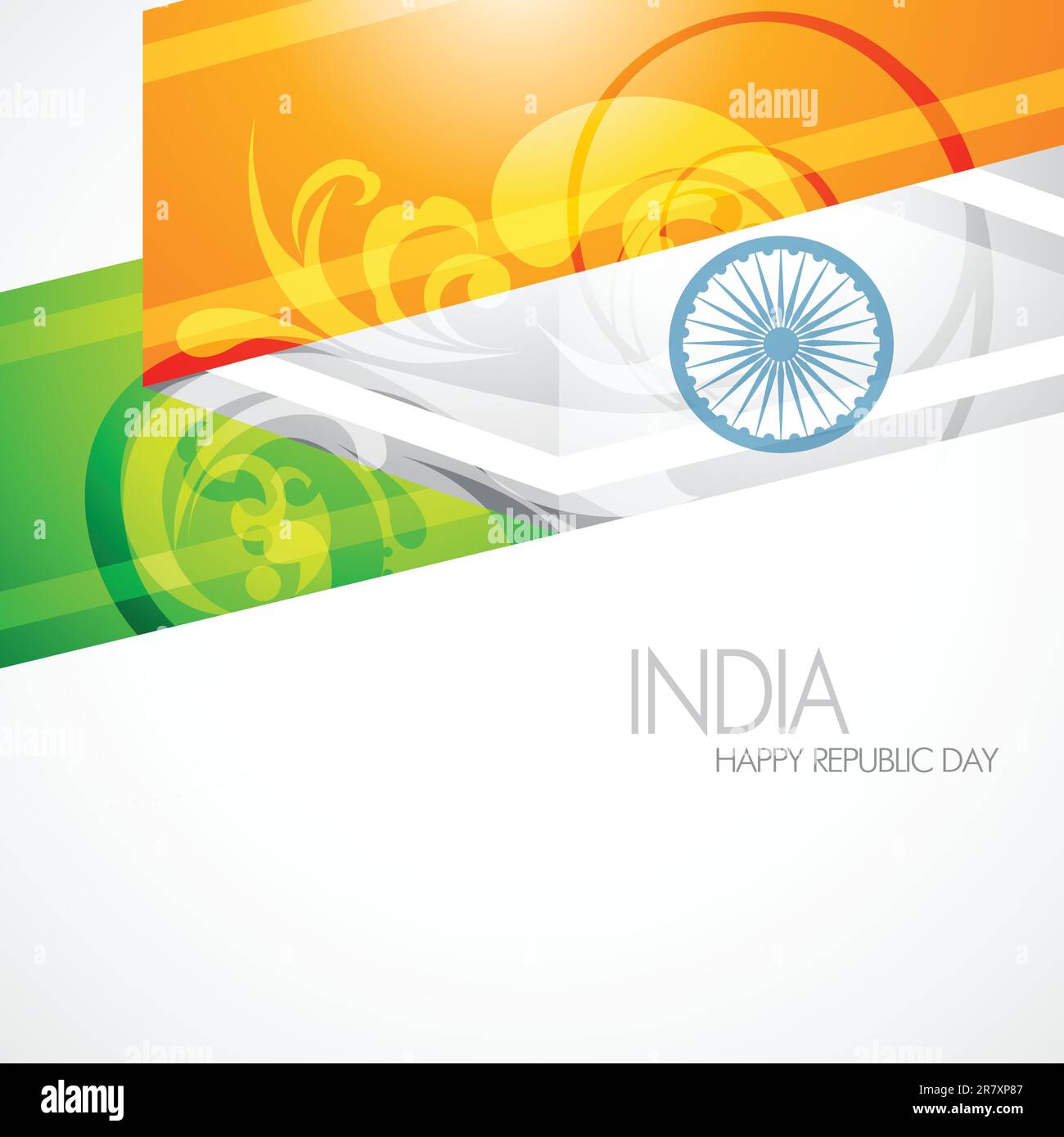 vector artistic indian flag design illustration Stock Vector Image ...