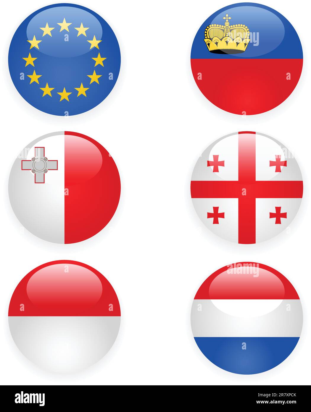 Three round buttons Cut Out Stock Images & Pictures - Alamy