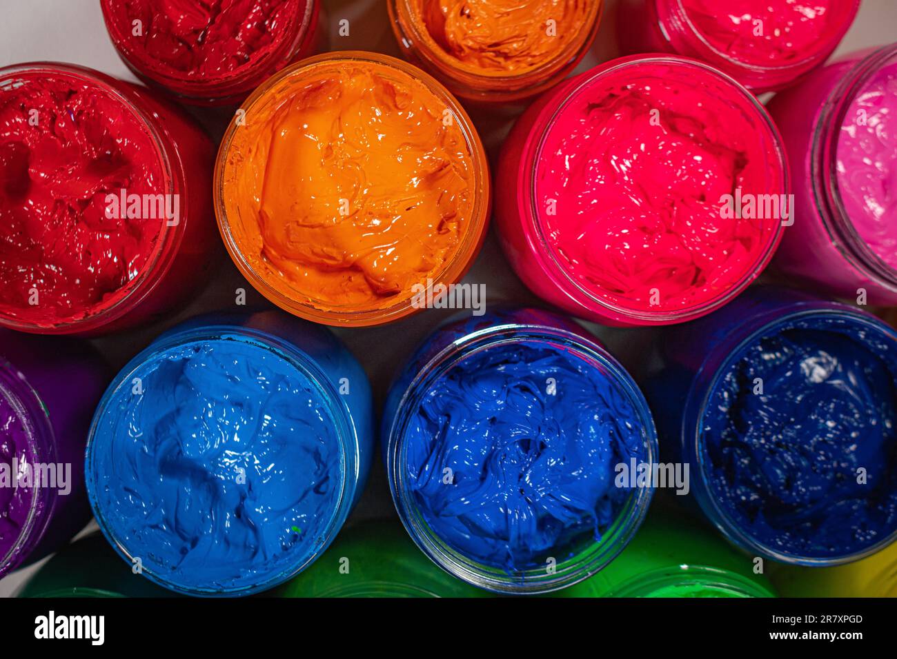 Top view Collection of colorful smooth gradient background for print ...