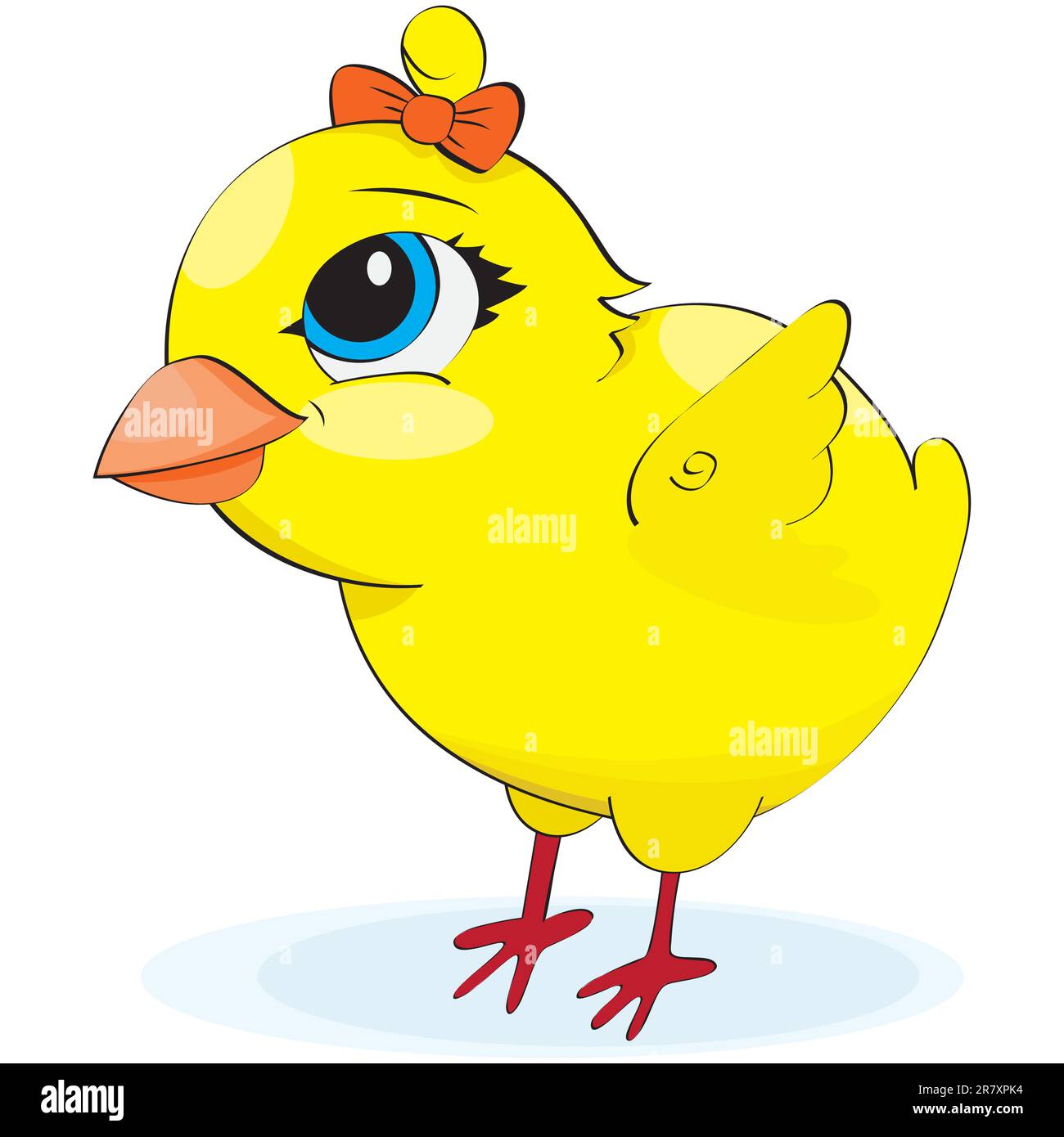 Cartoon chicken. illustration on a white background Stock Vector Image ...