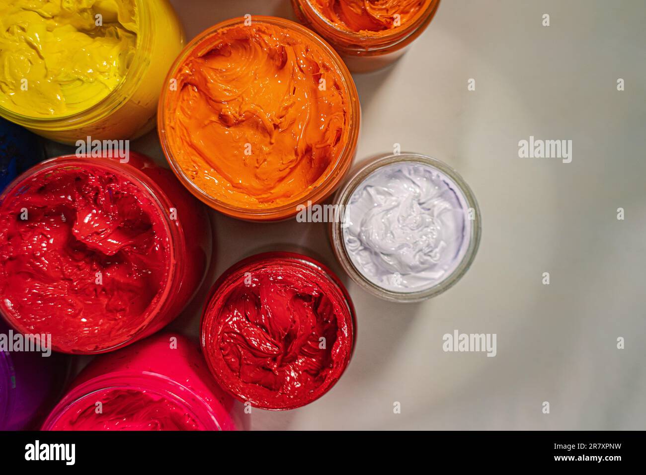 Top view Collection of colorful smooth gradient background for print ...