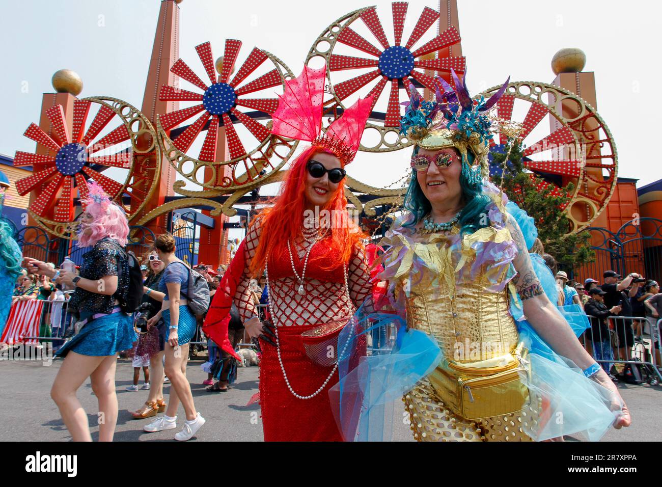 New York, United States. 17th June, 2023. General view of colorful and ...