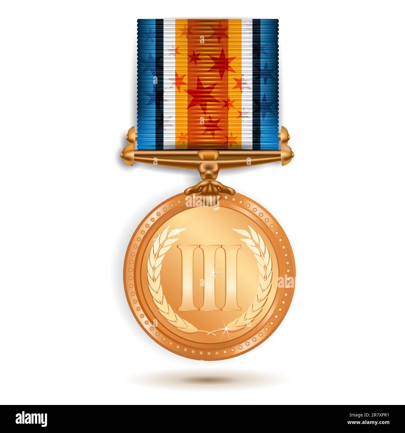 Medal with ribbon Stock Vector Images - Alamy