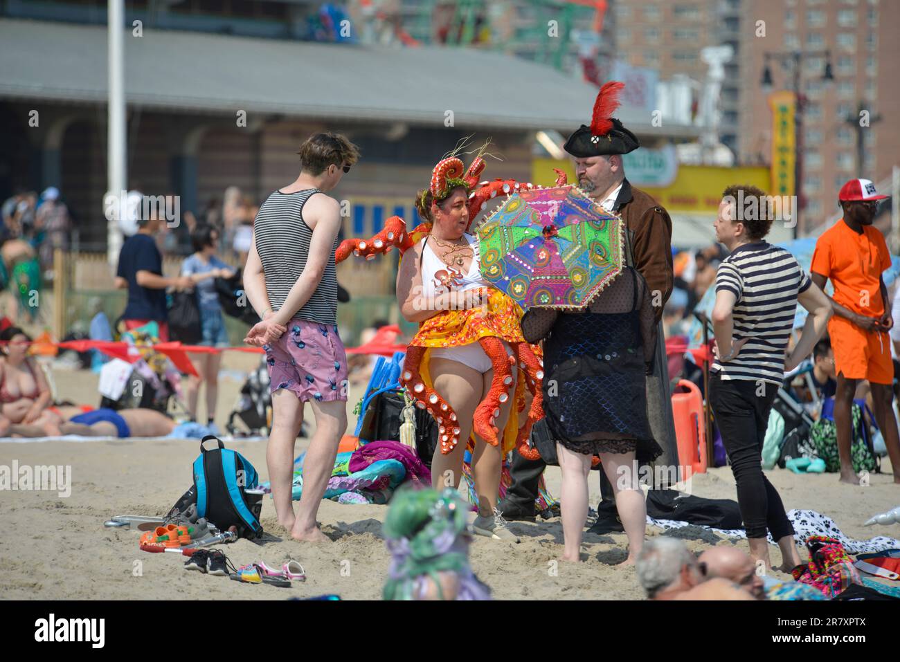 New York, United States. 17th June, 2023. General view of colorful and ...