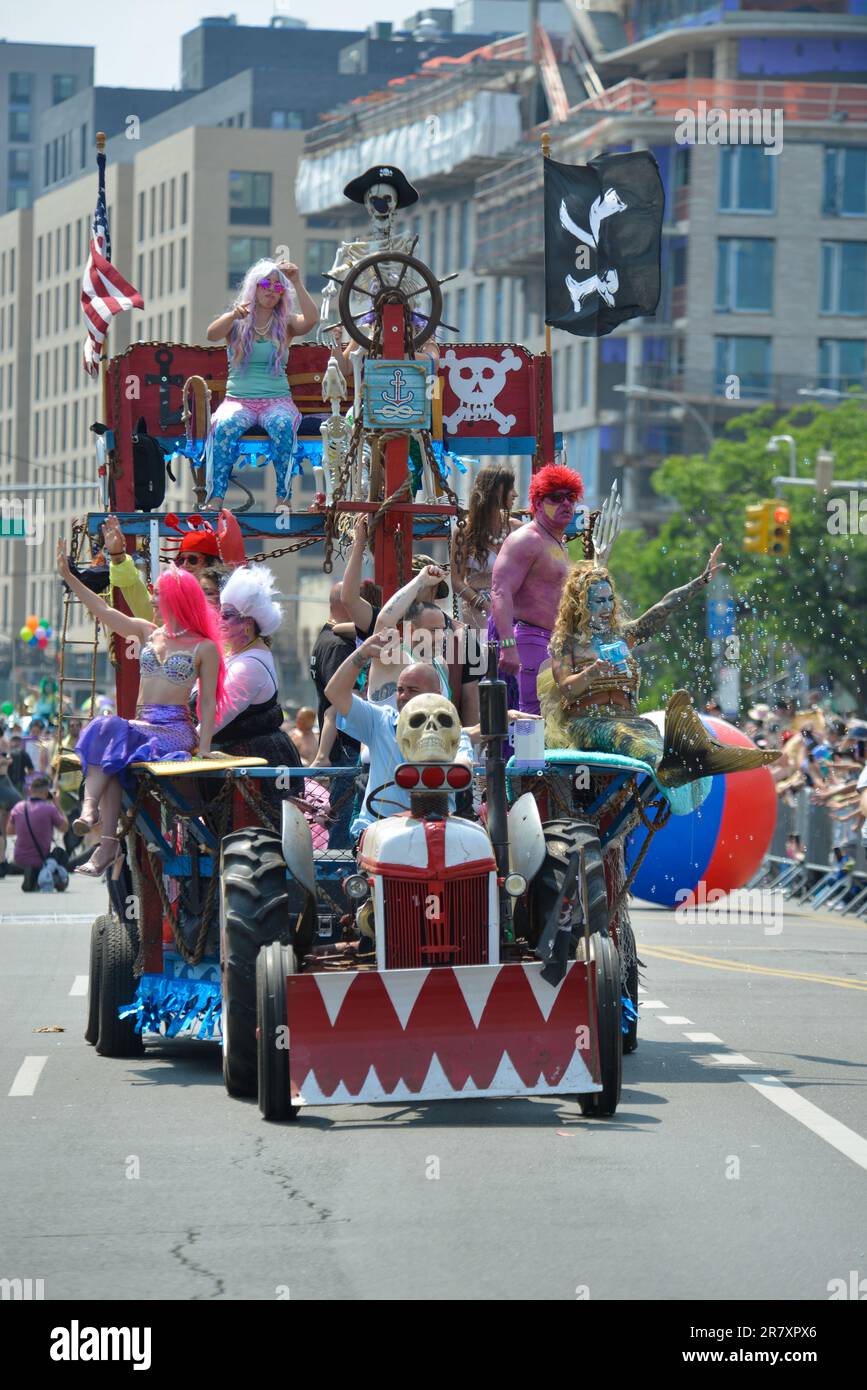 New York, United States. 17th June, 2023. General view of colorful and ...