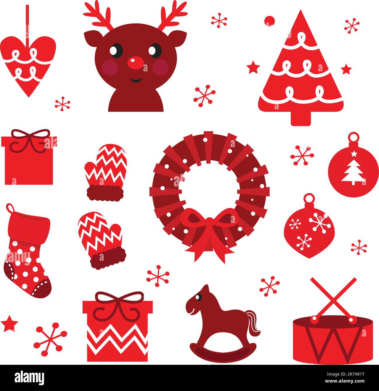 Red hearted Stock Vector Images - Alamy