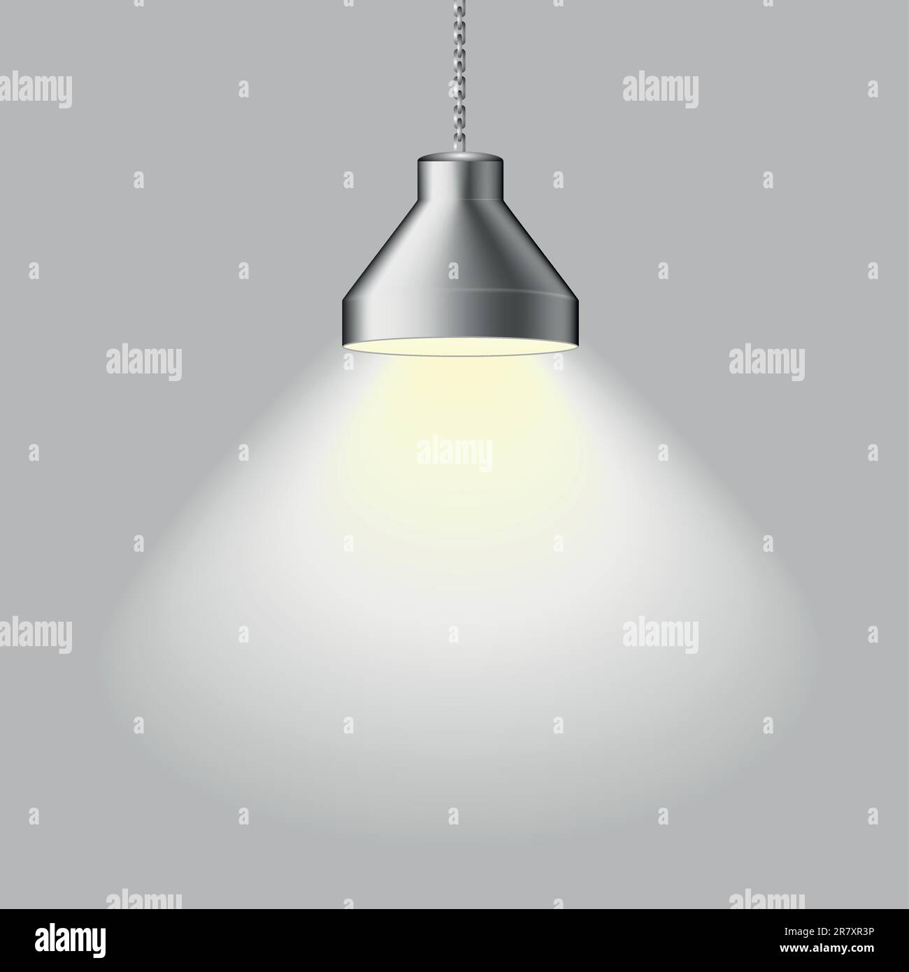 illustration of an illuminated ceiling lamp, eps 8 vector Stock Vector ...
