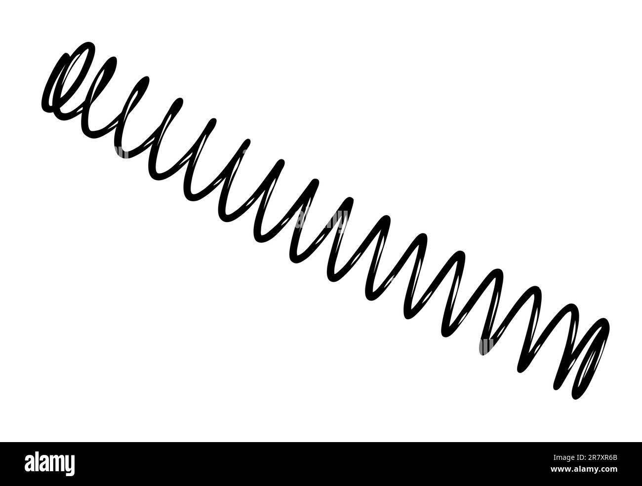 steel spring on white background, vector illustration Stock Vector ...