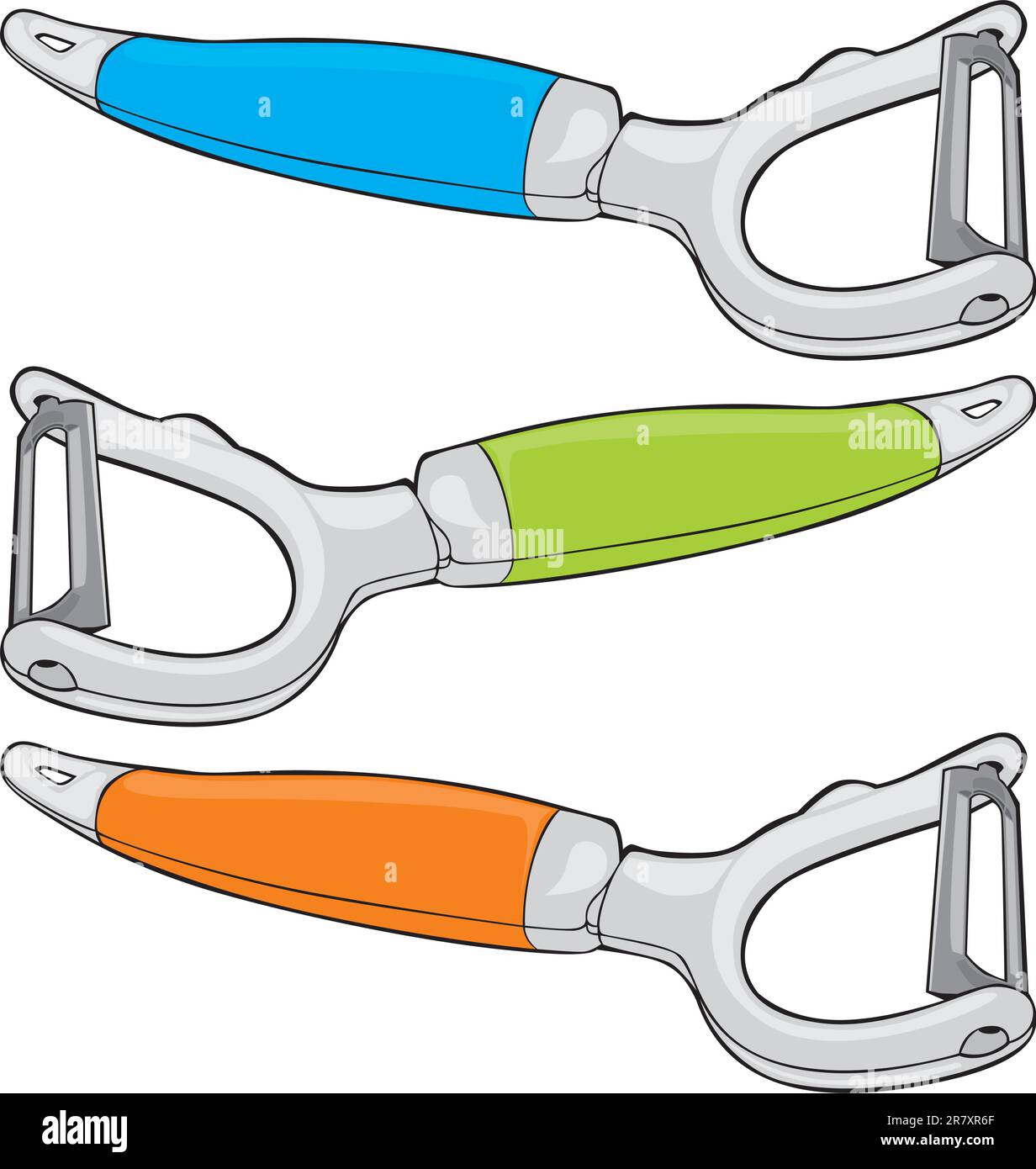 fully editable vector illustration of isolated vegetable peeler Stock ...