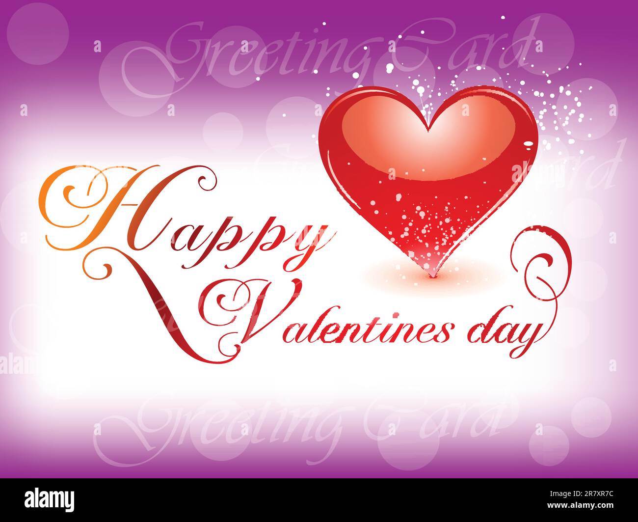 abstract valentines day card vector illustration Stock Vector Image ...