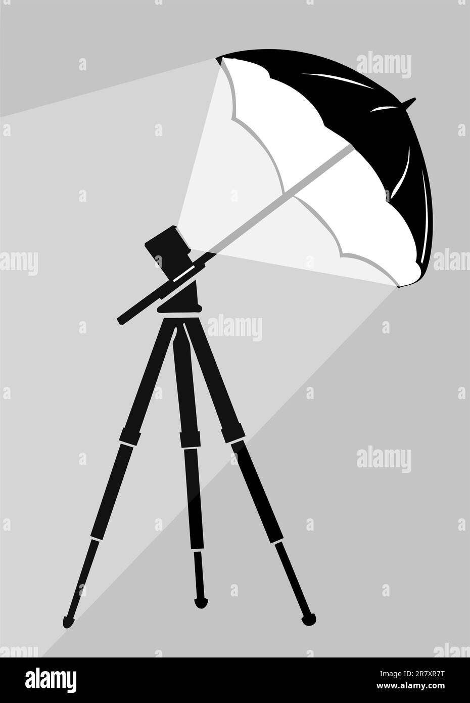 tripod silhouette on gray background, vector illustration Stock Vector Image & Art - Alamy