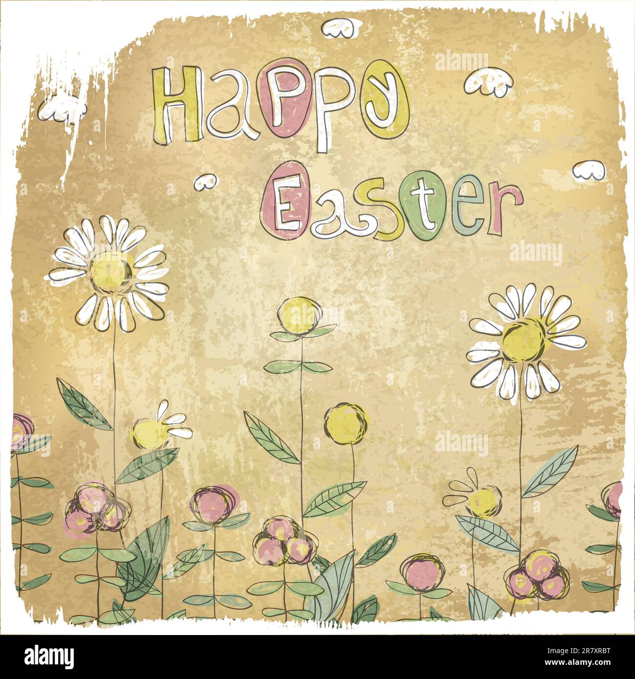 Graphics holiday card easter Stock Vector Images - Alamy