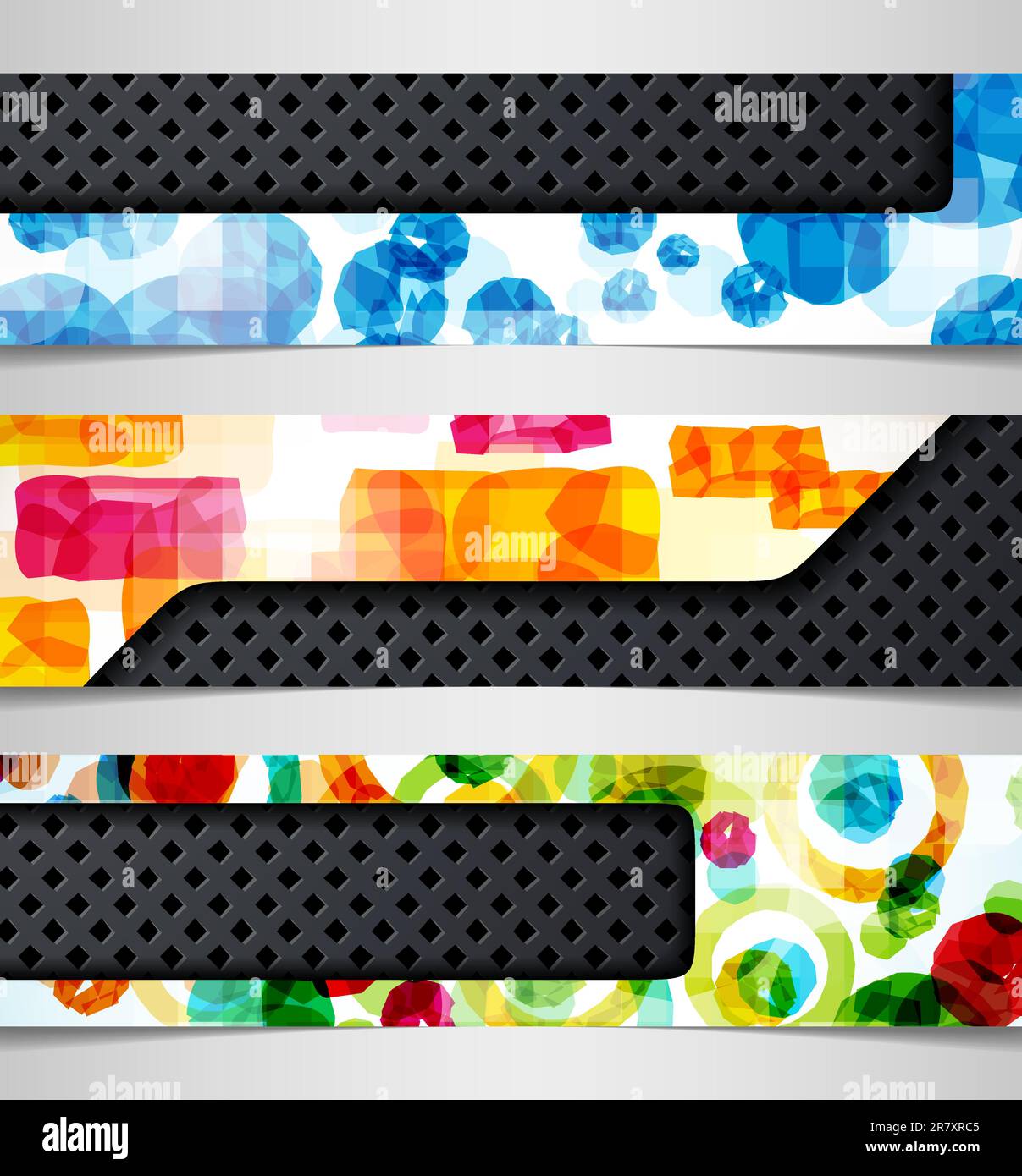 banner hybrid combination abstract metal iron background Stock Vector ...