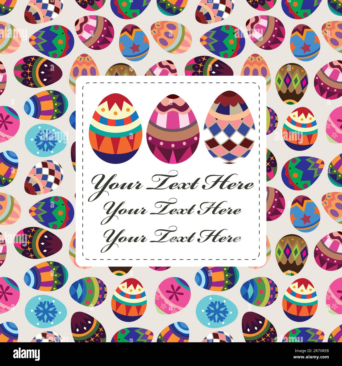 Easter egg card Stock Vector Image & Art - Alamy
