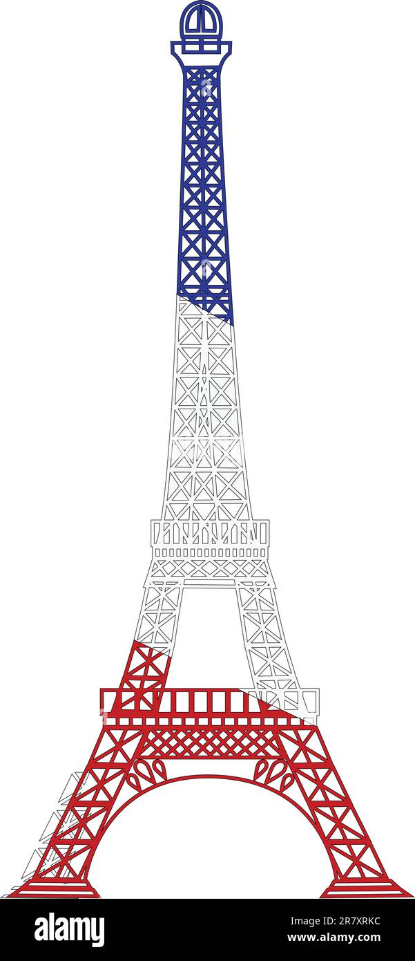 Eiffel tower full Stock Vector Images - Alamy