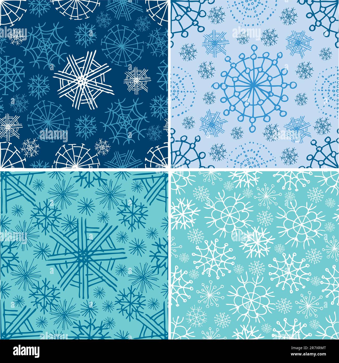 Seamless christmas patterns Stock Vector Images - Alamy