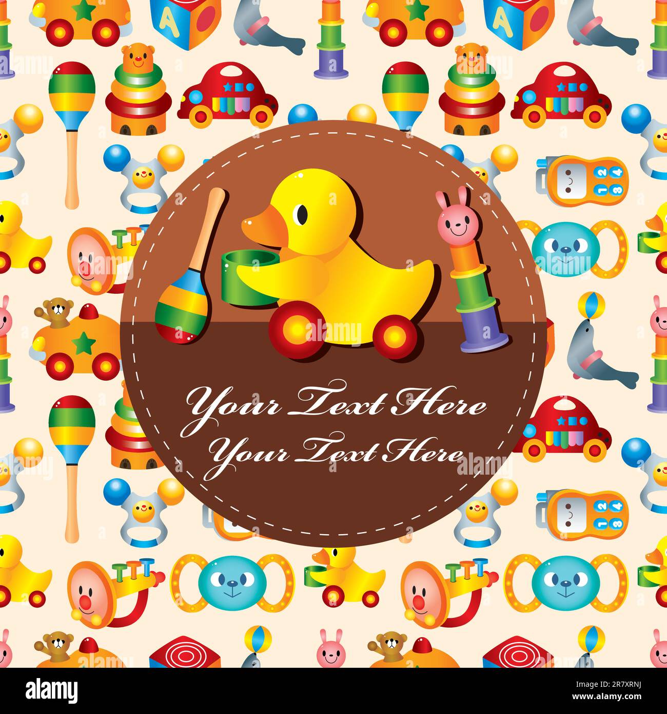 Yellow wooden toy train Stock Vector Images - Alamy