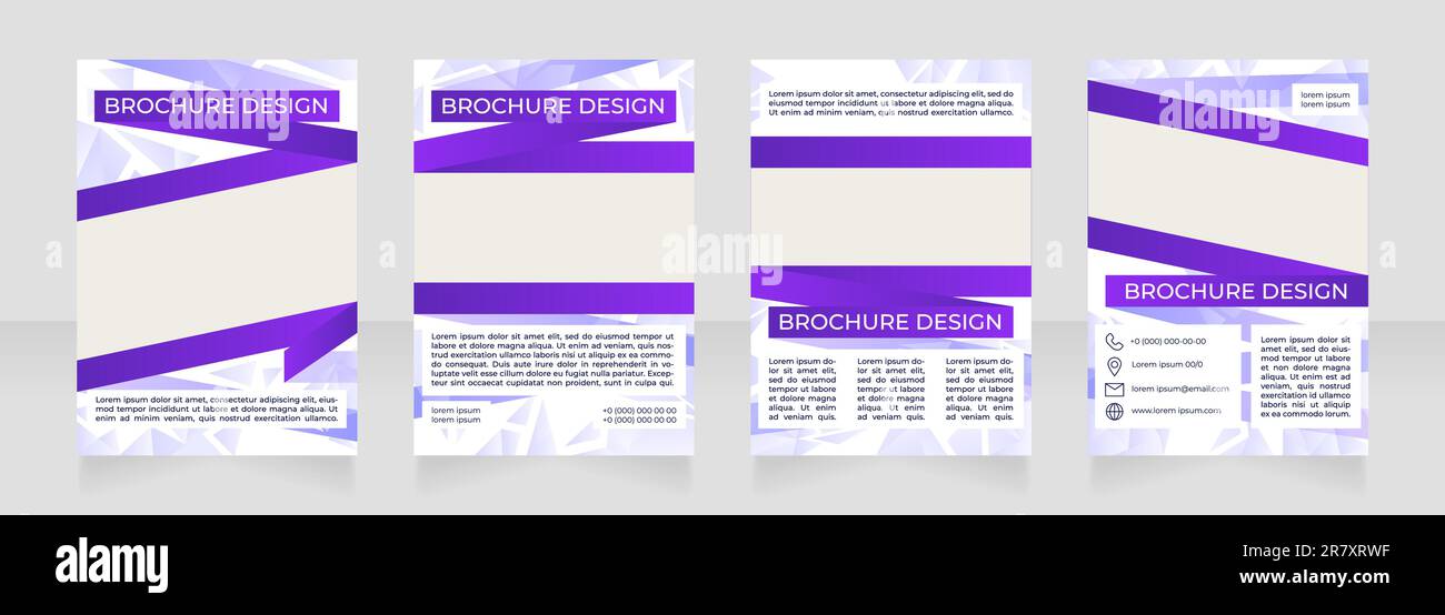 Infrastructure improvement program blank brochure design Stock Vector ...