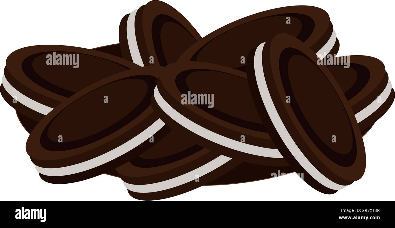 Cocoa chocolate cookies cookies Stock Vector Images - Alamy