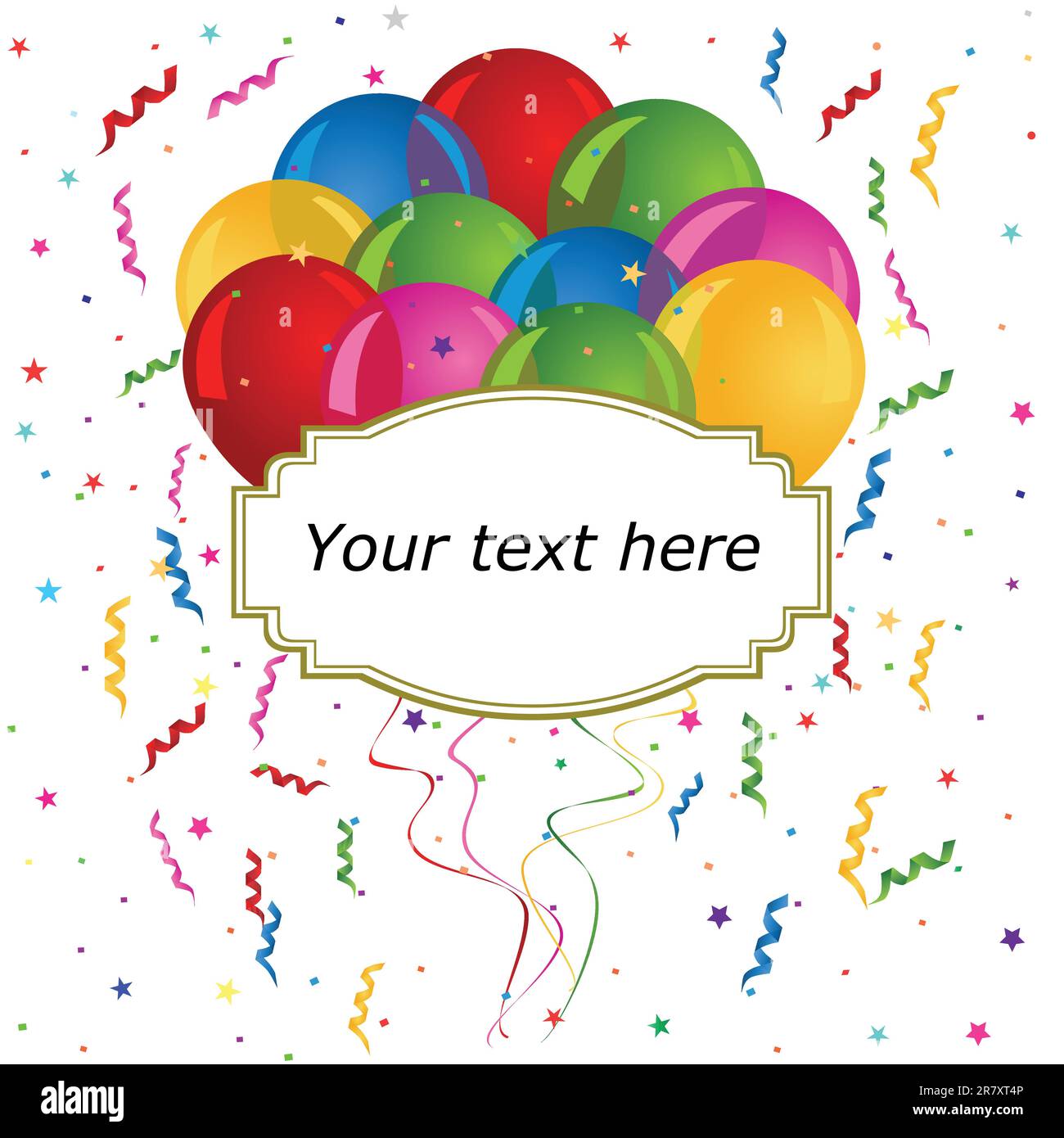Balloons with text space for cards and invitations Stock Vector Image ...