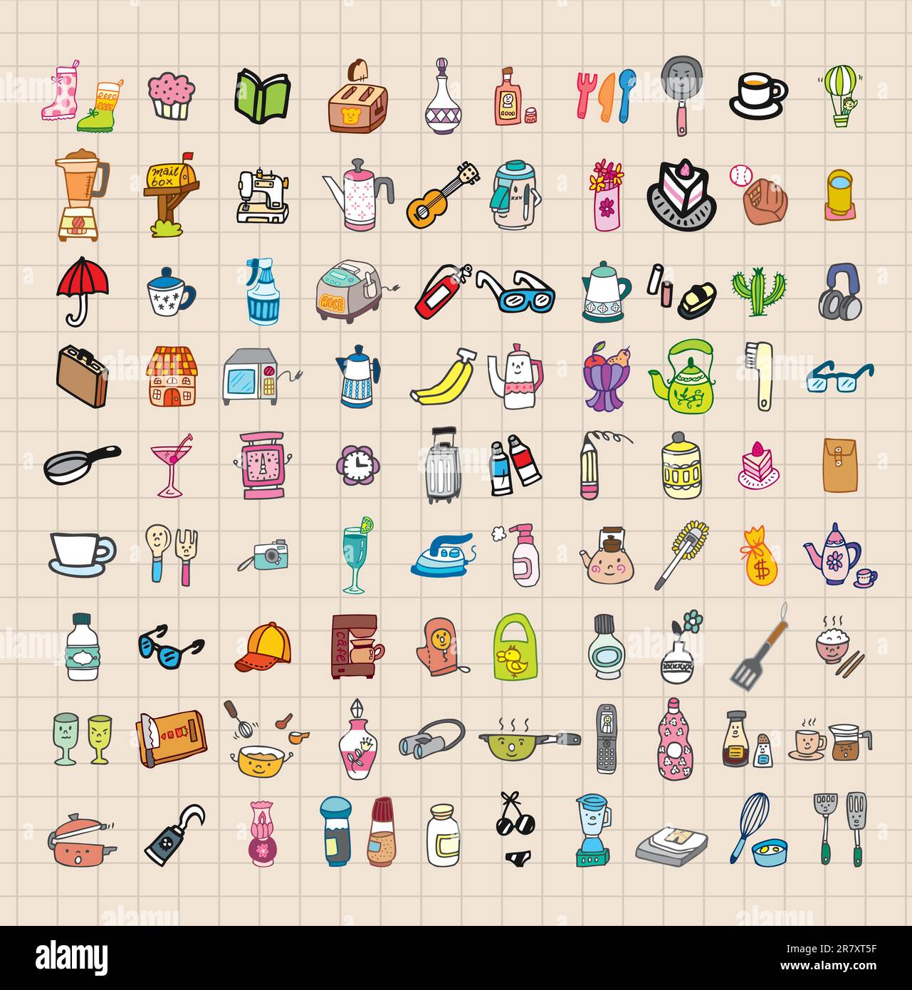 hand draw home stuff set Stock Vector Image & Art - Alamy