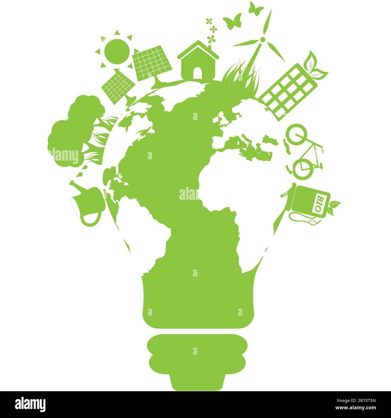 Clean electricity and energy symbols Stock Vector Image & Art - Alamy