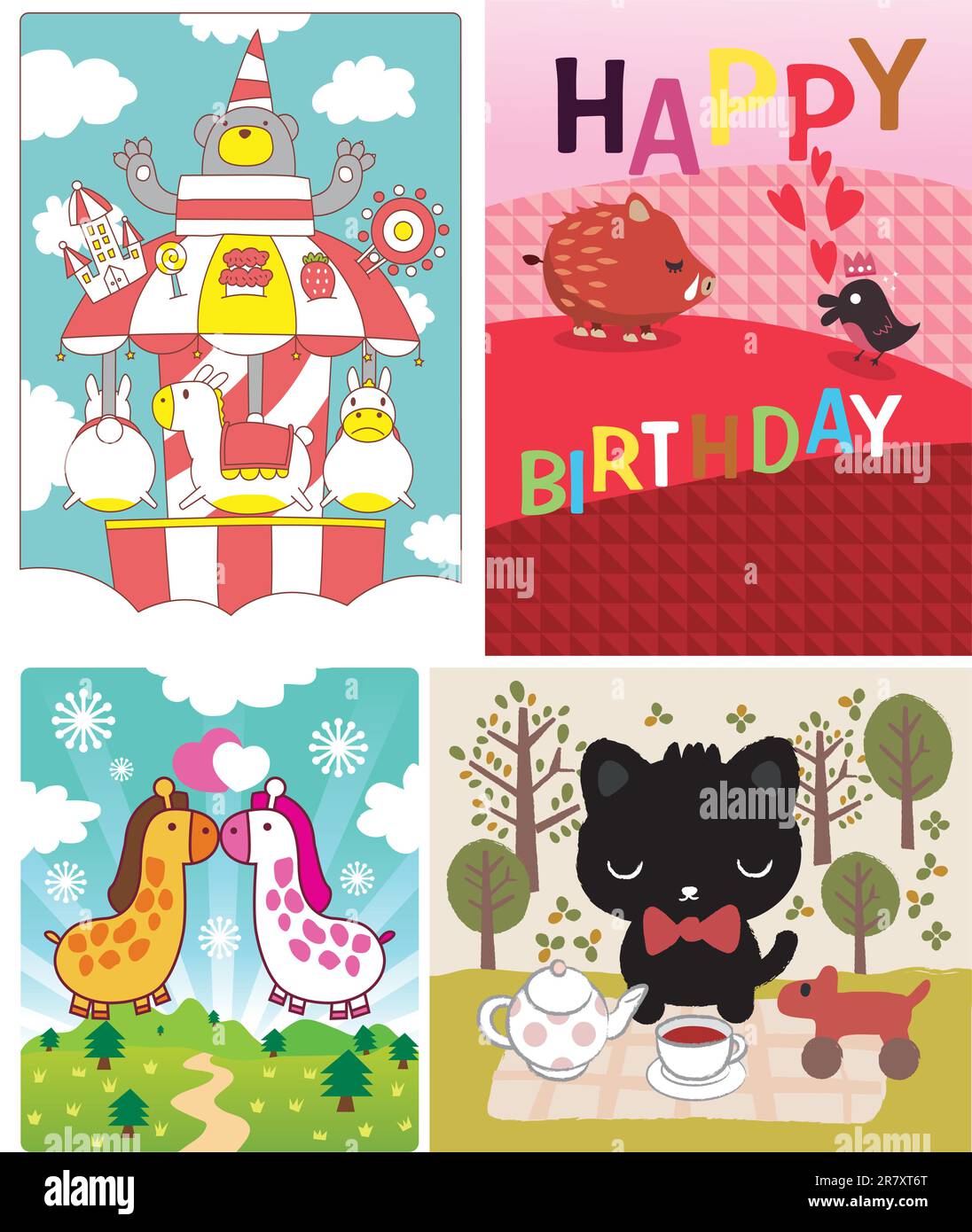 Candy animal Stock Vector Images - Alamy