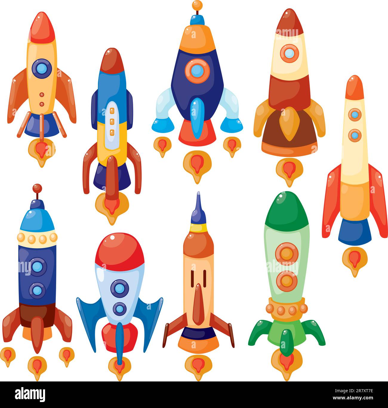 cartoon spaceship icon Stock Vector Image & Art - Alamy