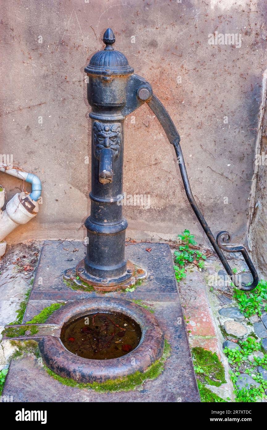 Toulouse, France, Detail, Old Drinking Water pump, Outside Historic ...
