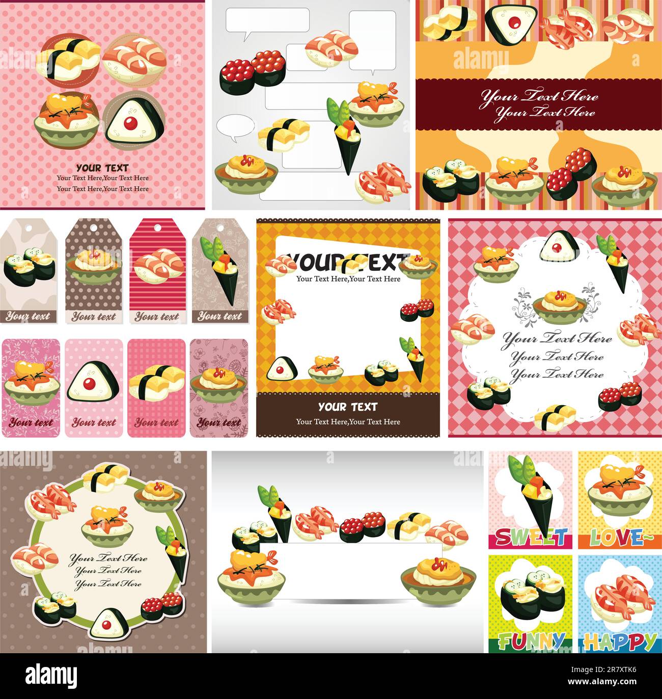 Japanese food menu card Stock Vector Image & Art - Alamy