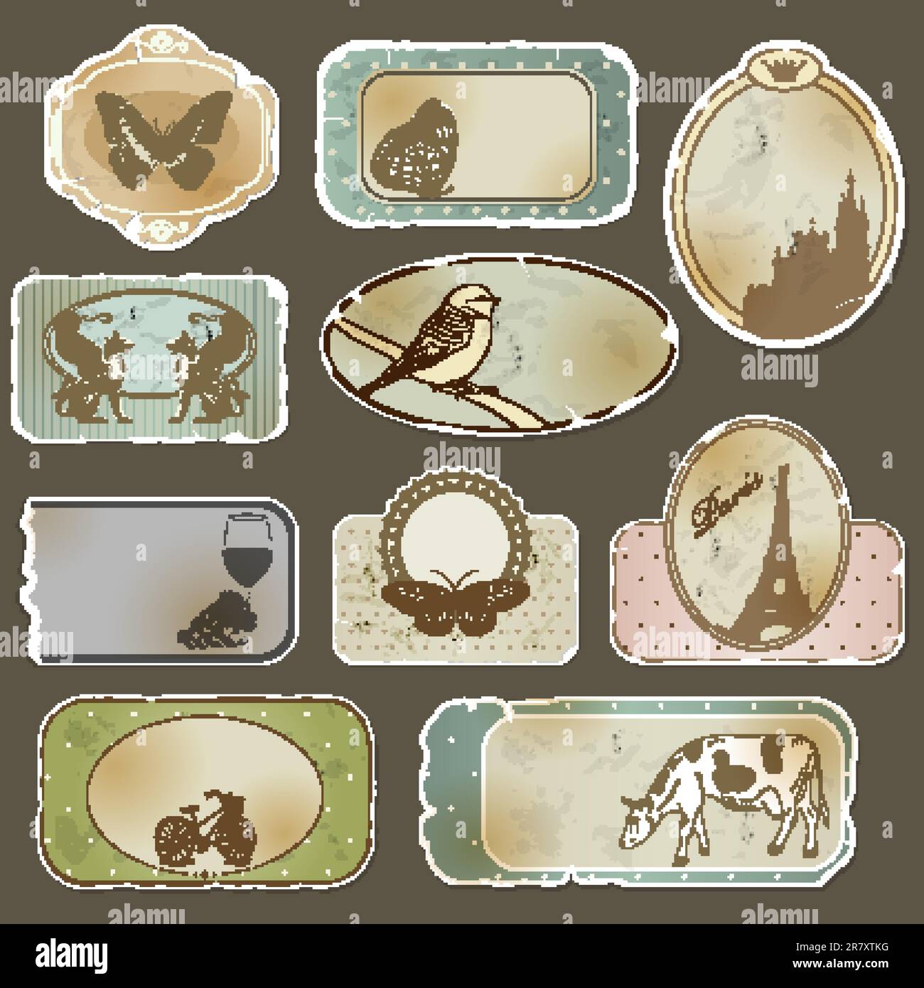 Vintage label set Stock Vector Image & Art - Alamy