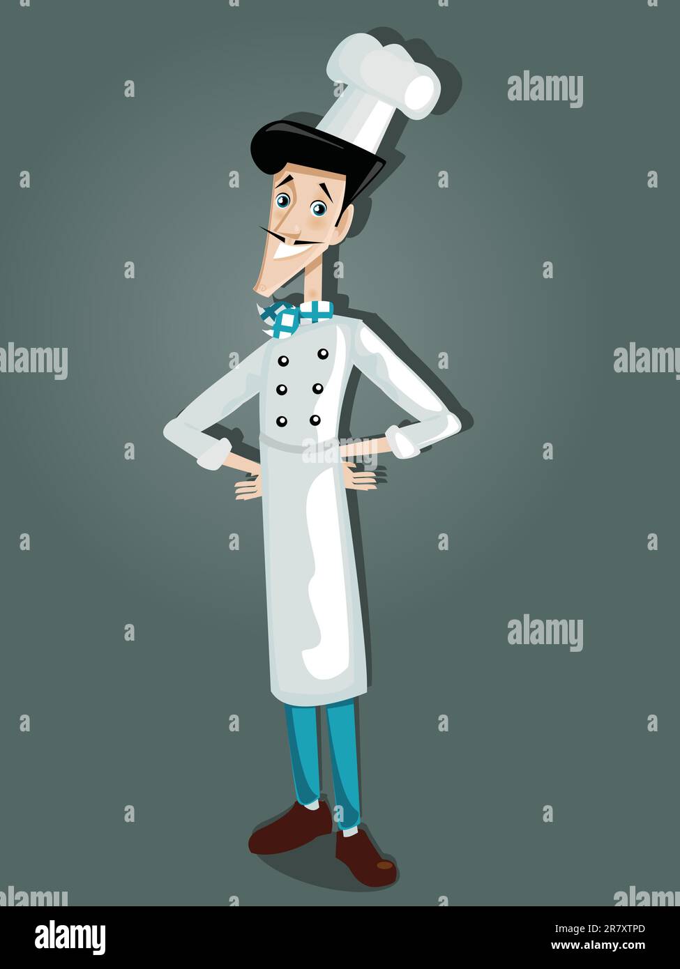 Italian chef, vector illustration Stock Vector Image & Art - Alamy