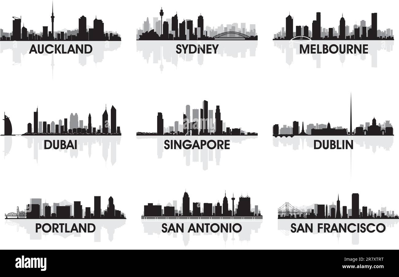 Auckland, Sydney, Melbourne, Dubai, Singapore, Dublin, Portland, San ...