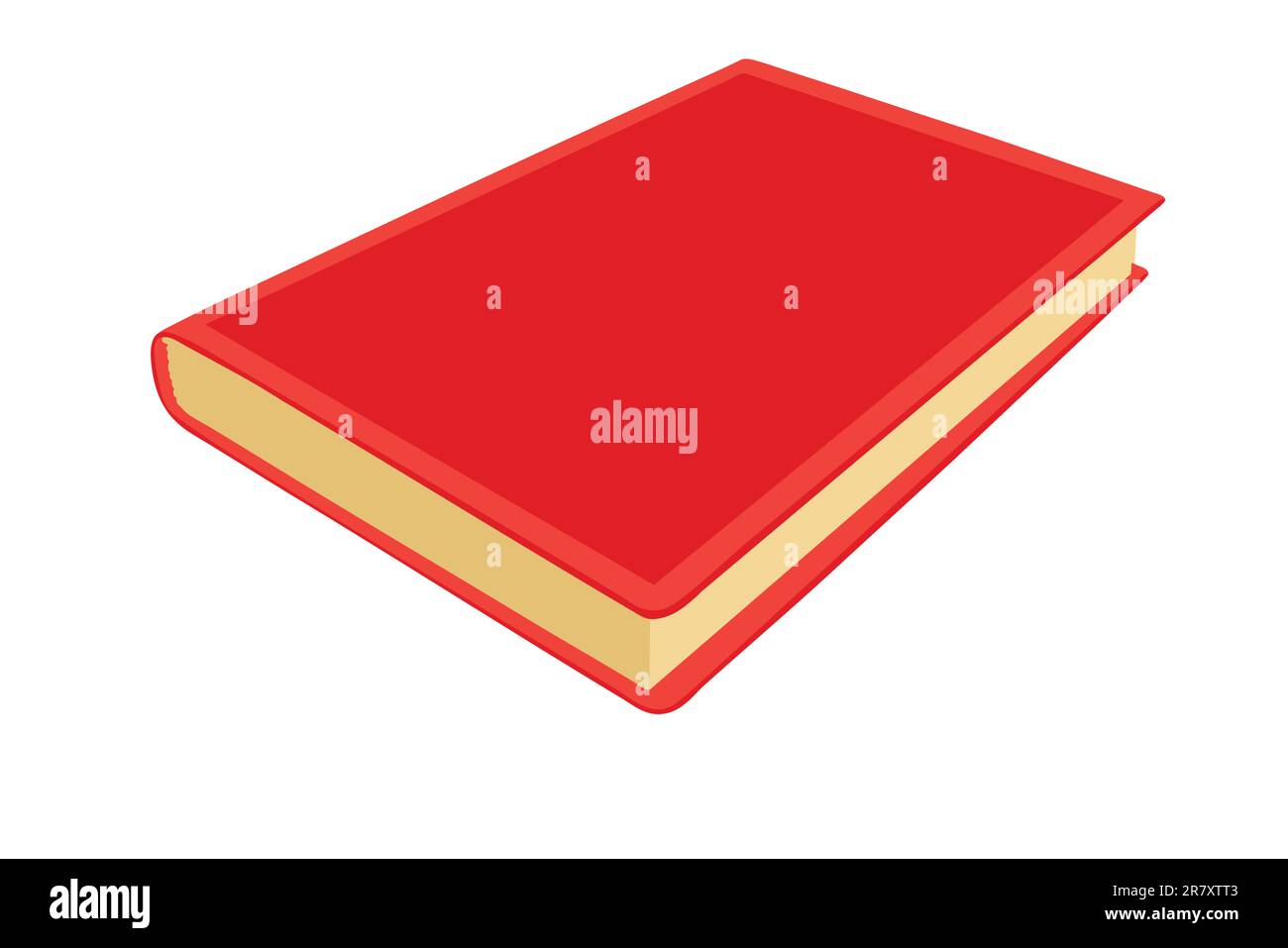 red note pad on white background, vector illustration Stock Vector ...
