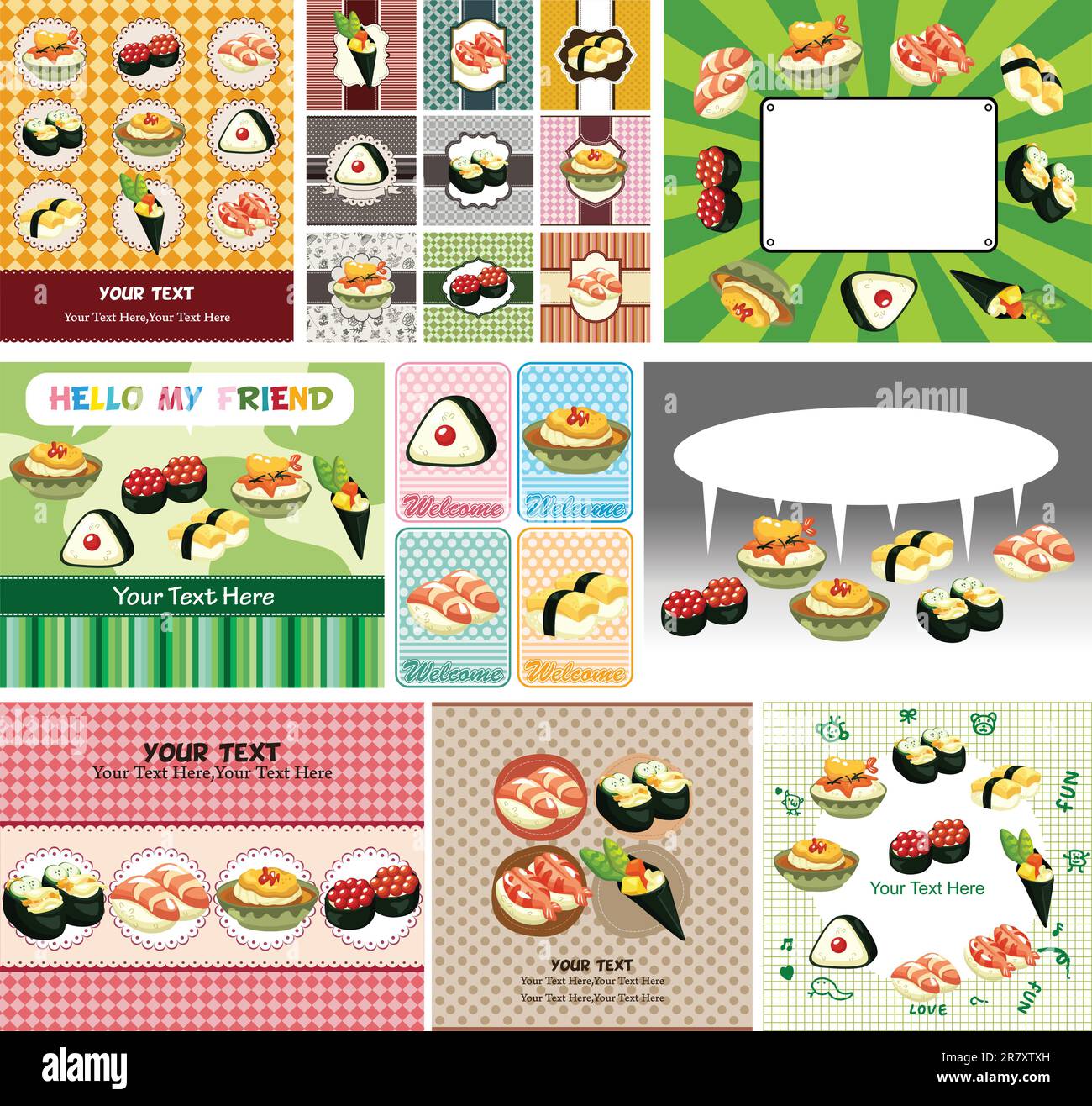 Japanese food menu card Stock Vector Image & Art - Alamy
