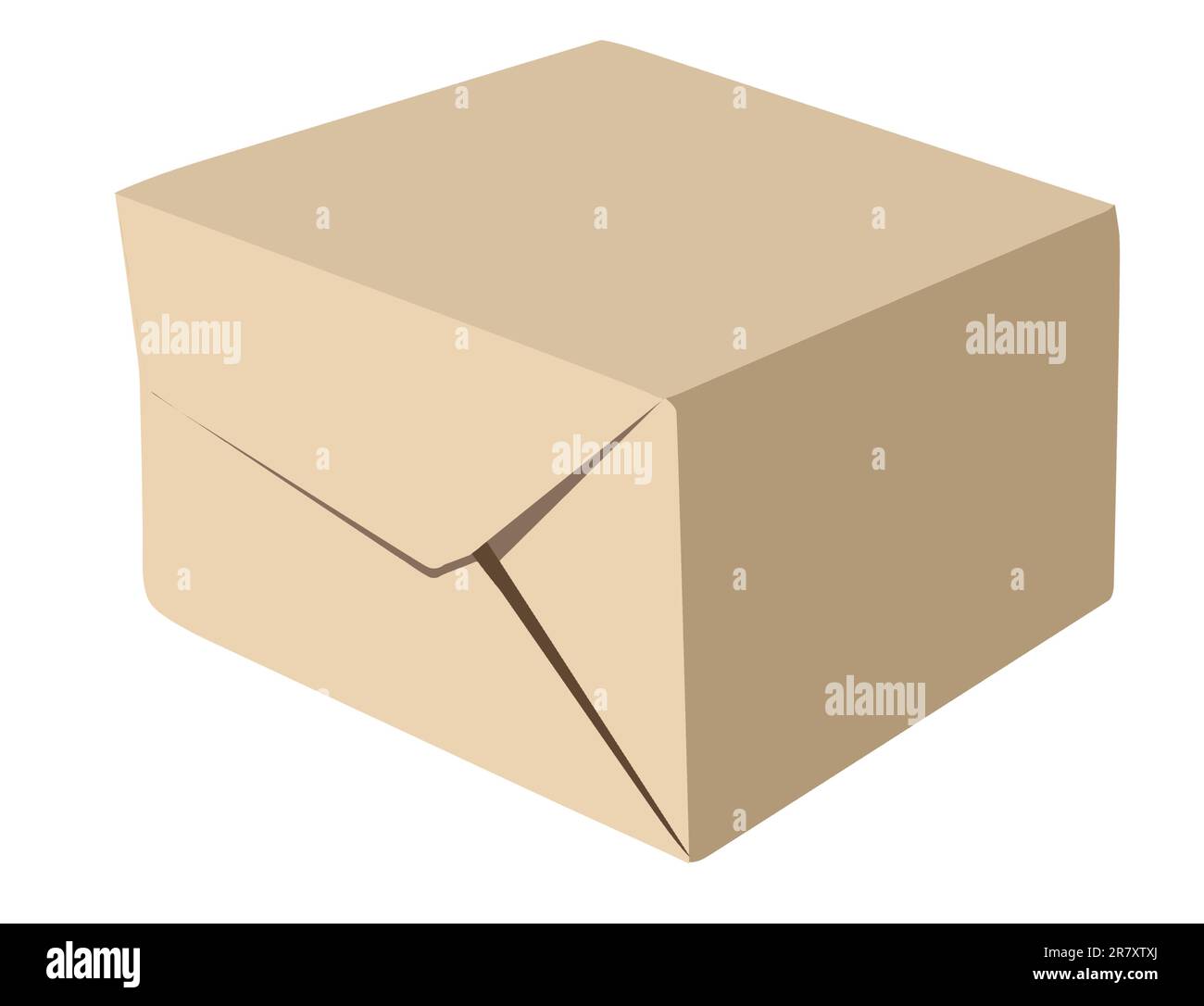 paper package on white background, vector illustration Stock Vector ...