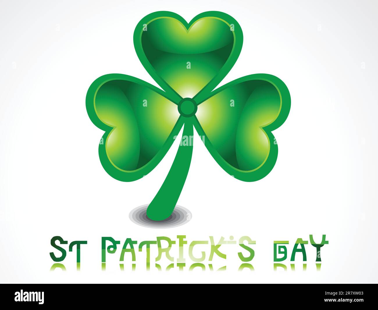 abstract green clover vector illustration Stock Vector Image & Art - Alamy