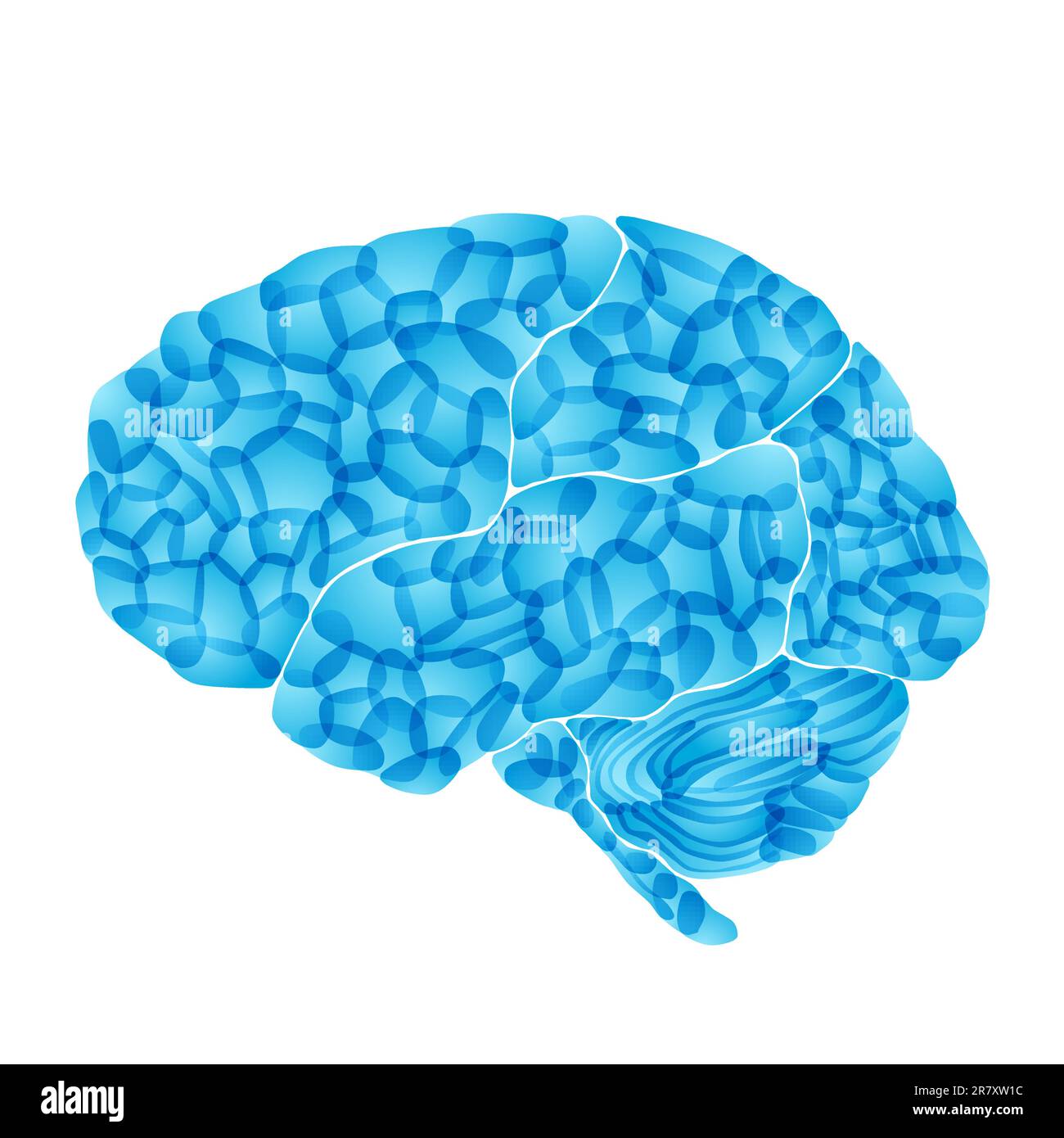 human brain, vector abstract background Stock Vector Image & Art - Alamy