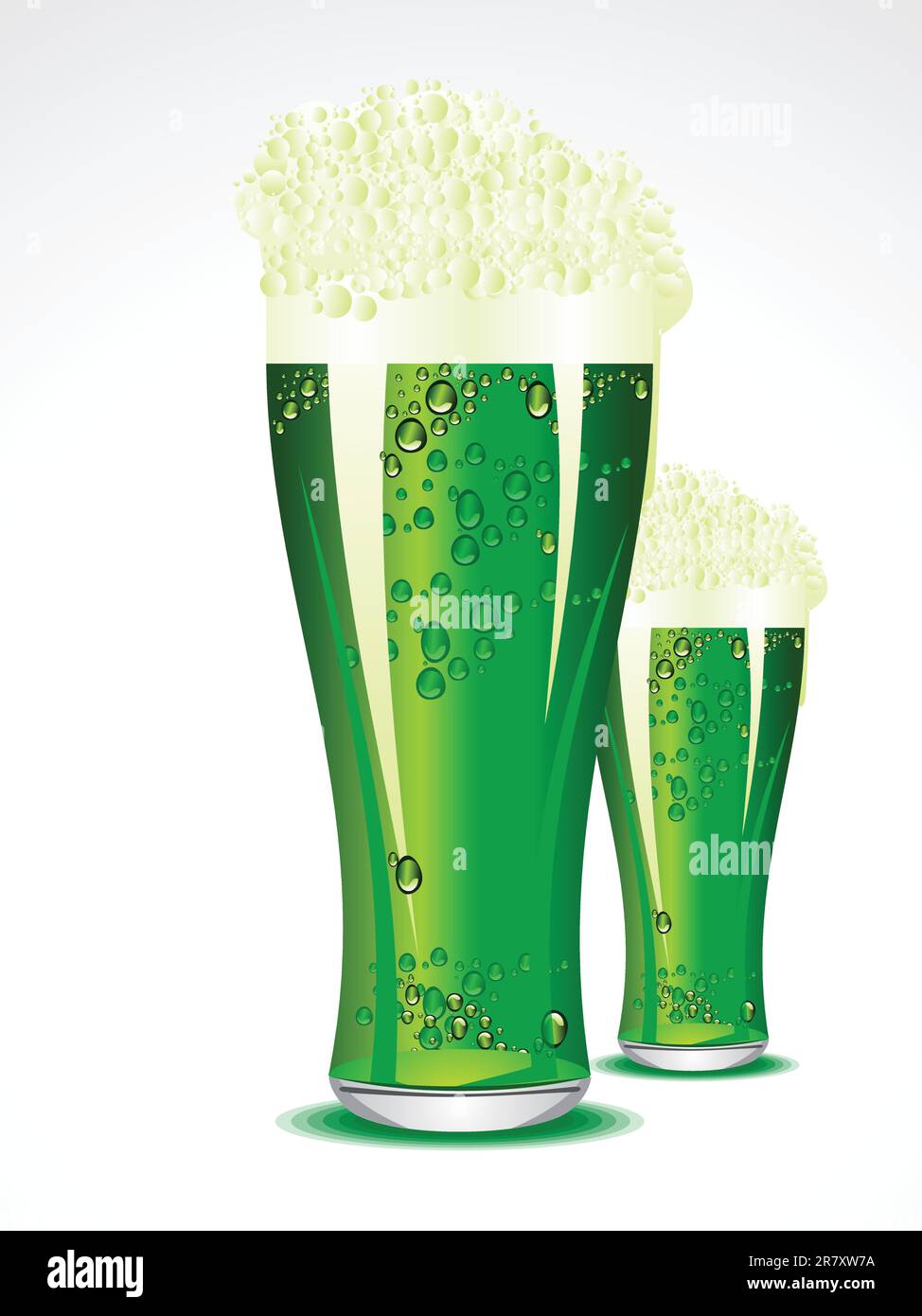 abstract green beer vector illustration Stock Vector Image & Art - Alamy