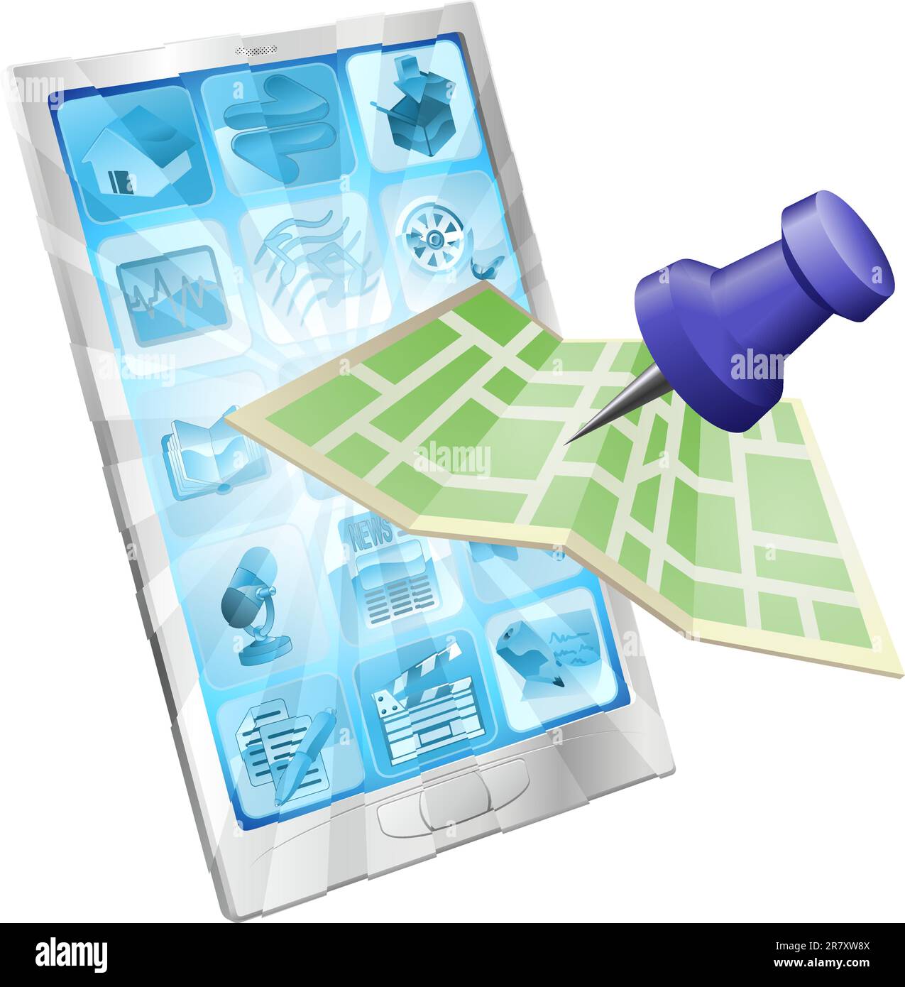 Gps technology concept Stock Vector Images - Alamy