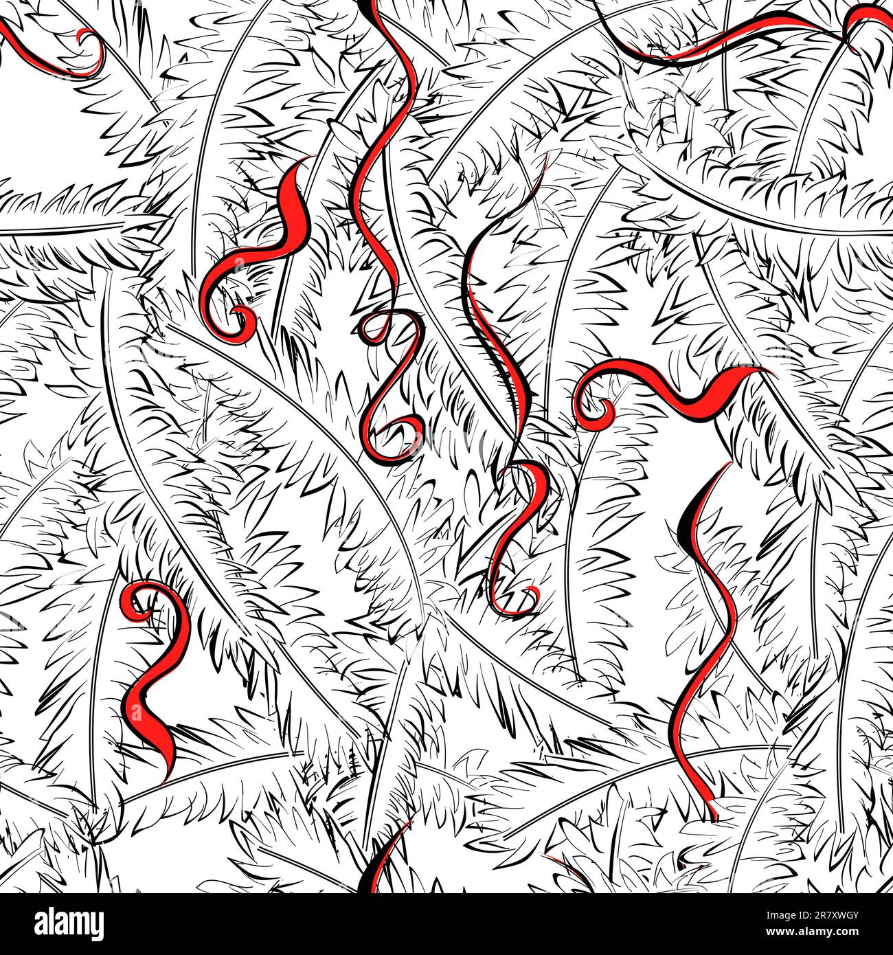 Seamless background with stylized leaves Stock Vector Image & Art - Alamy