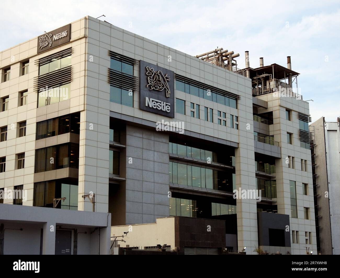Cairo, Egypt, June 4 2023: Nestlé S.A. Nestle, a Swiss multinational ...