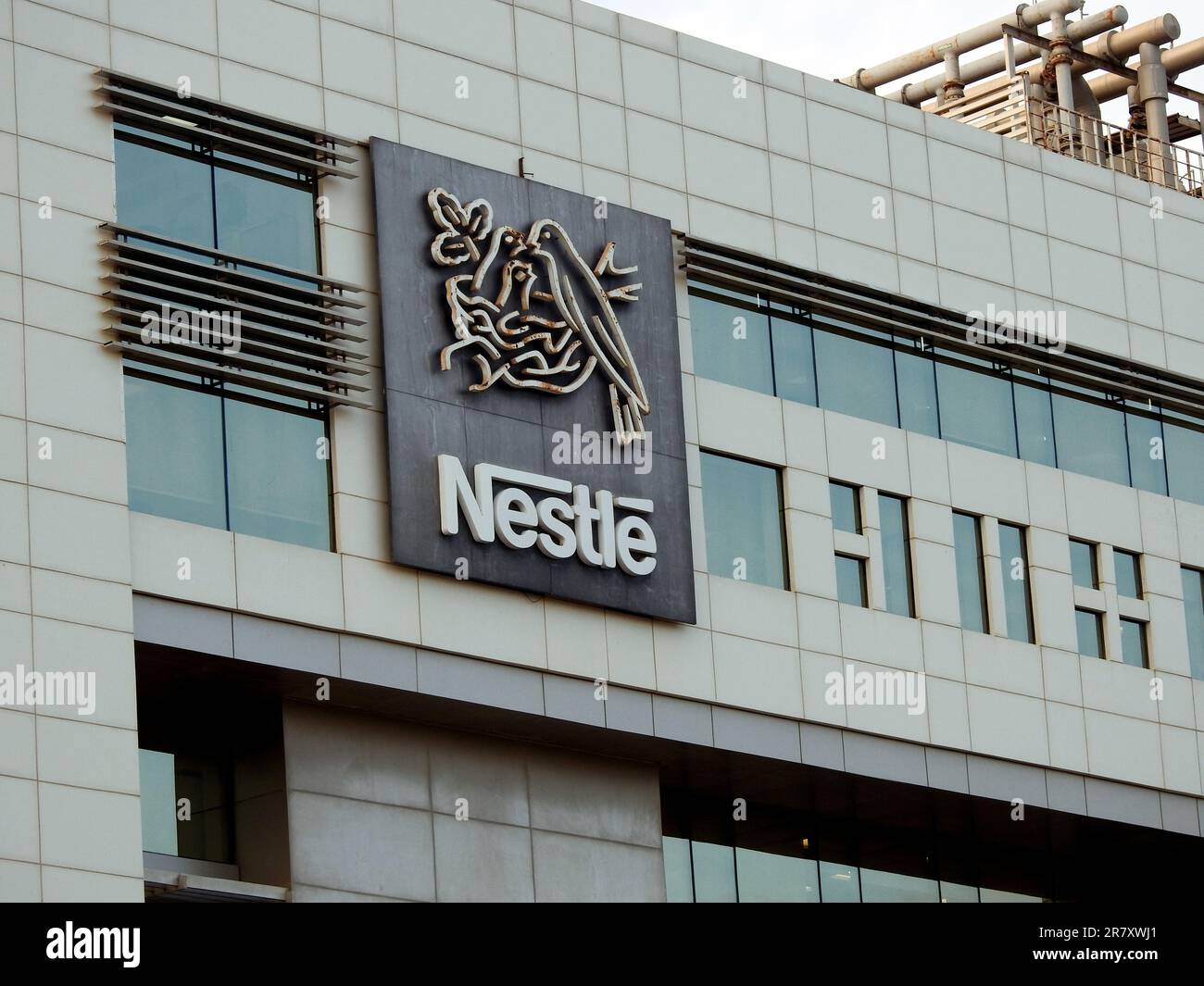 Cairo, Egypt, June 4 2023: Nestlé S.A. Nestle, a Swiss multinational ...
