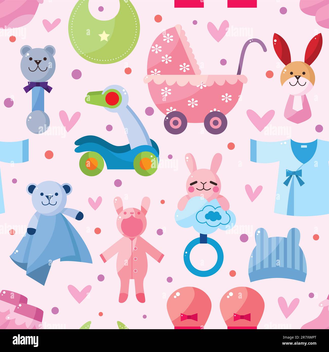 Baby seamless Stock Vector Images - Alamy
