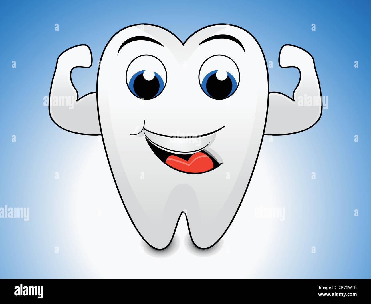 abstract tooth cartoon vector illustration Stock Vector Image & Art - Alamy