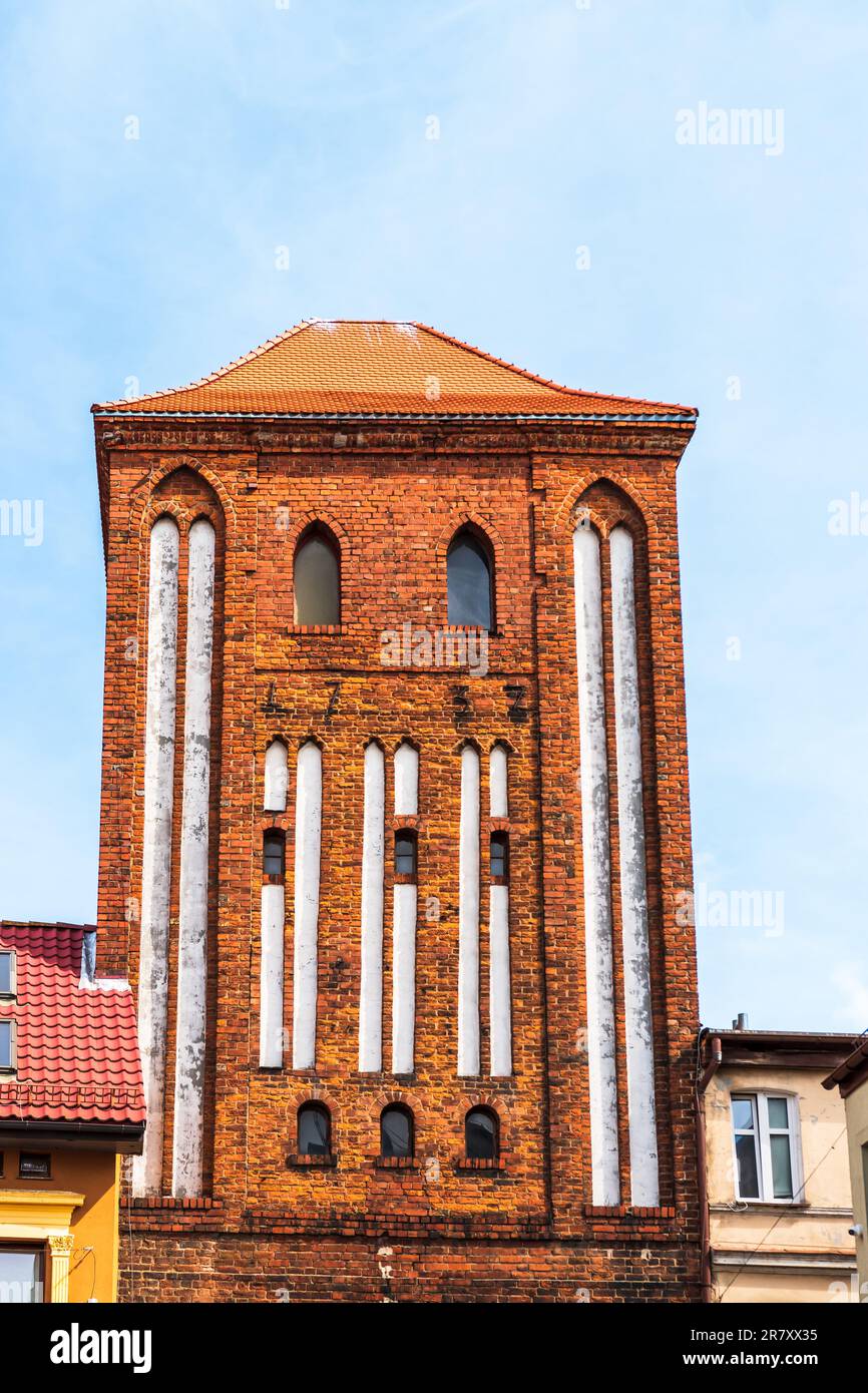 14th-century gate, also known as the Stone or Brick Gate, Darlowo ...