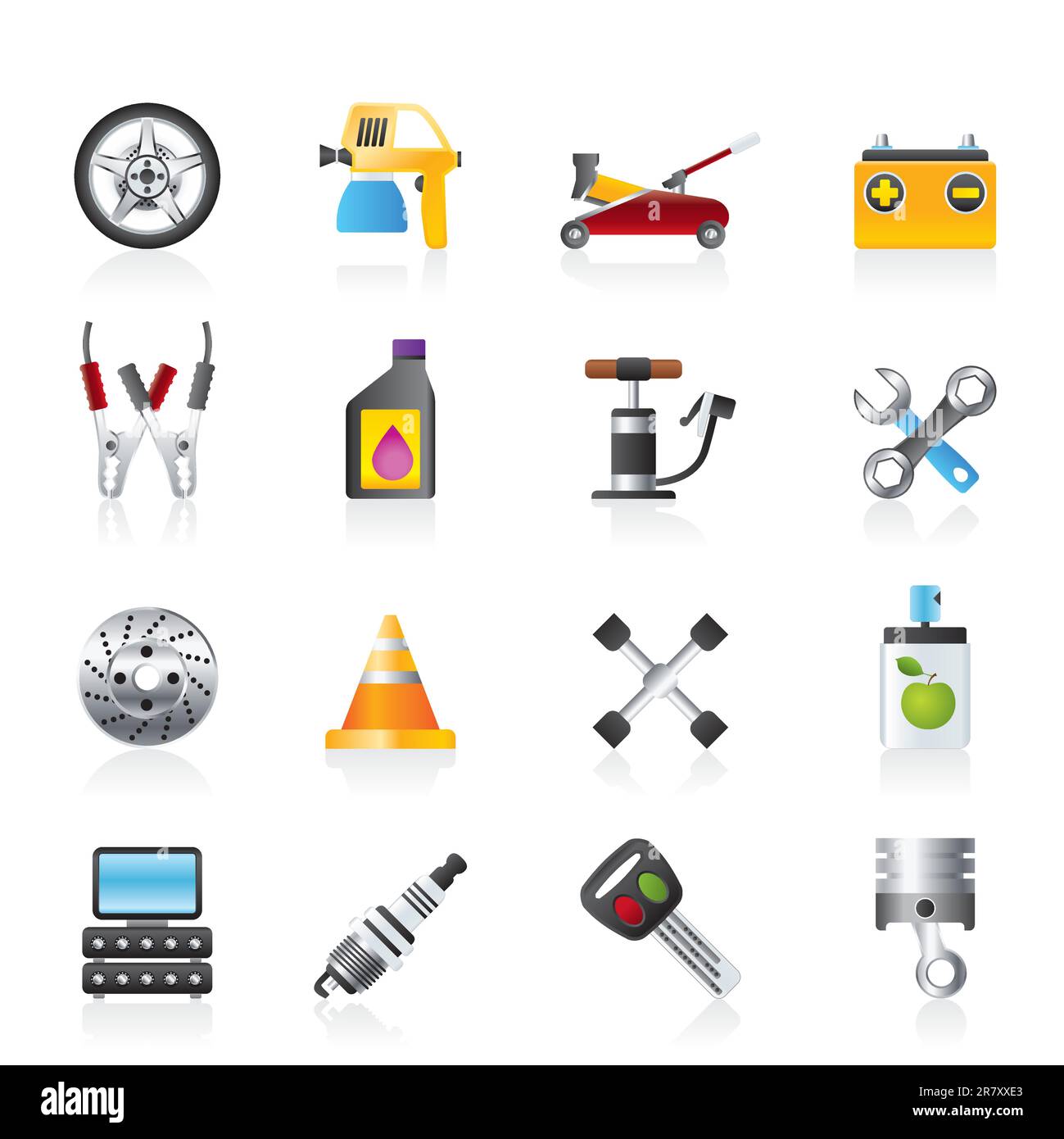 Car repair icons hi-res stock photography and images - Alamy