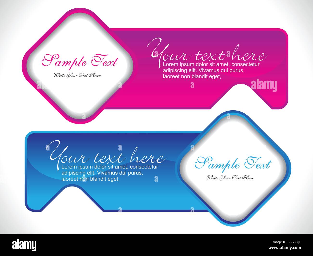 abstract colorful shiny web banner vector illustration Stock Vector ...