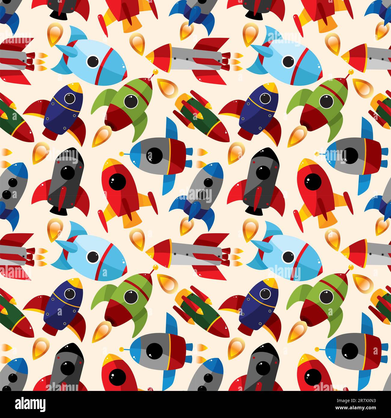 seamless spaceship pattern Stock Vector Image & Art - Alamy